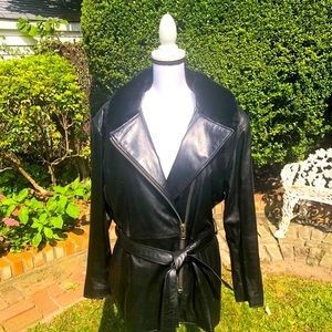 Albert Duke. | Jackets & Coats | Black Leather Coat | Poshmark